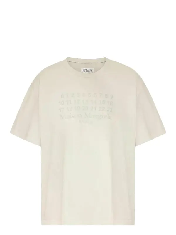 MAISON MARGIELA Logo-print T-shirt - Neutrals