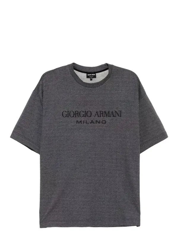 Giorgio Armani Logo-print T-shirt - Blue