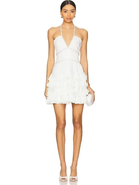 V. CHAPMAN Sophie Mini Dress - White