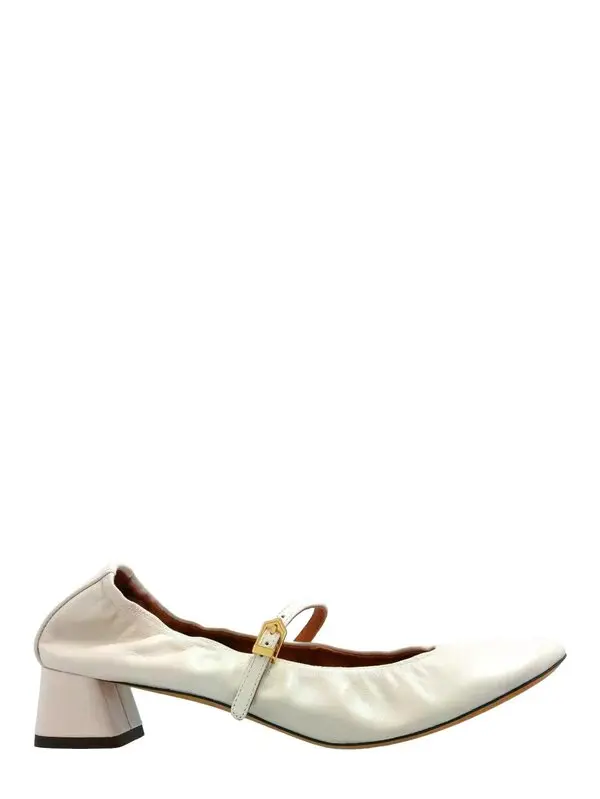 LANVIN 40mm Leather Pumps - Neutrals