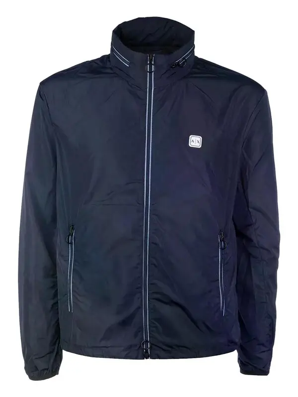 Armani Exchange Piped-trim Jacket - Blue