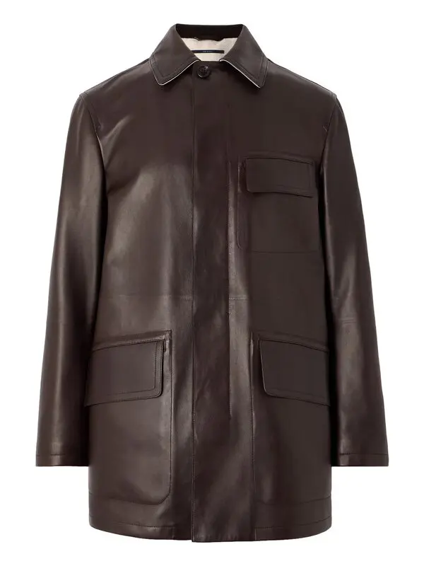 Dunhill Leather Jacket - Brown