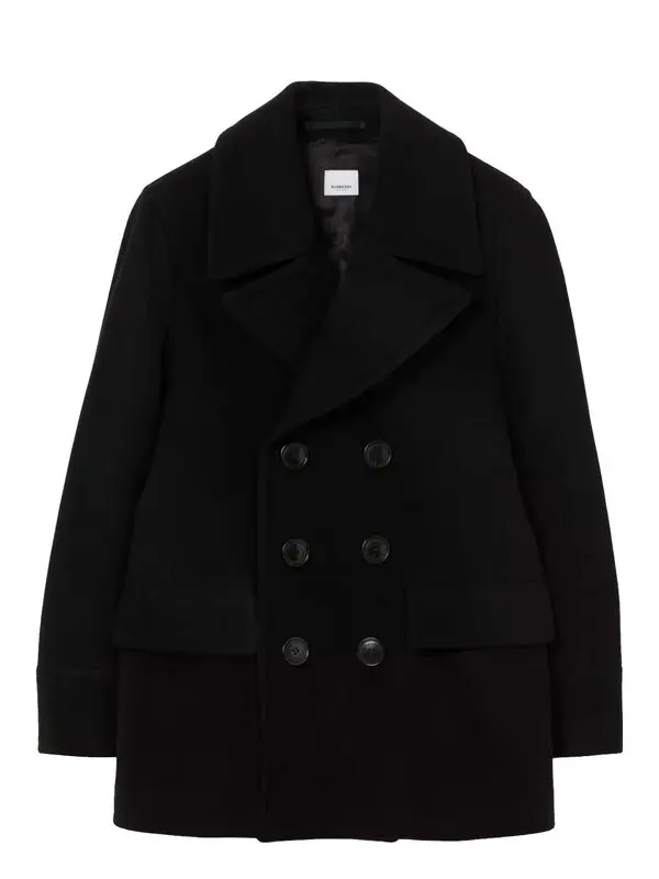 Burberry Double-breasted Pea Coat - Black