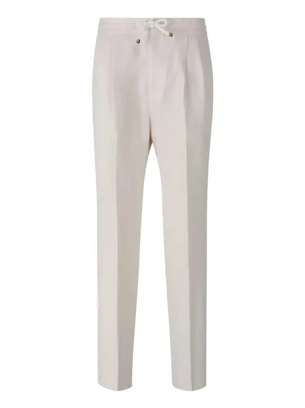 Brunello Cucinelli Drawstring-waist Trousers - White