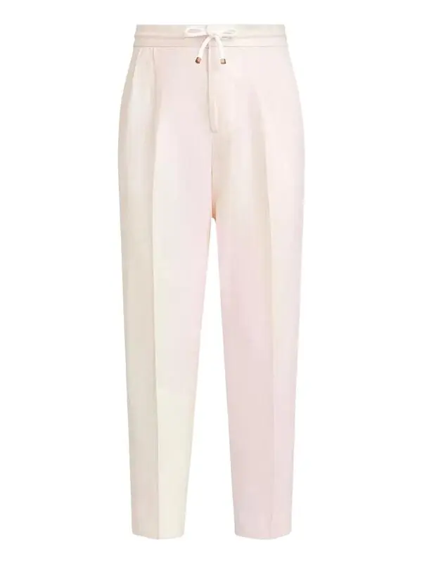 Brunello Cucinelli Drawstring-waist Trousers - White