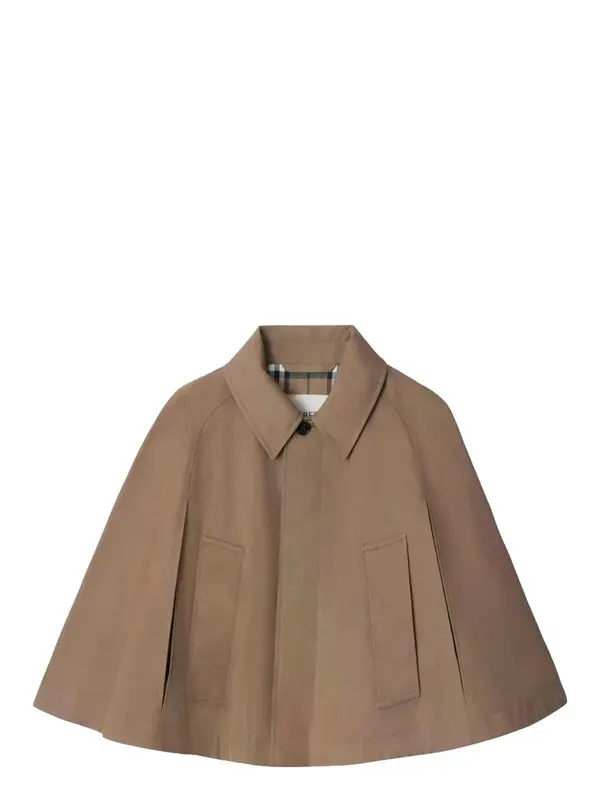 Burberry Twill-weave Cape - Brown