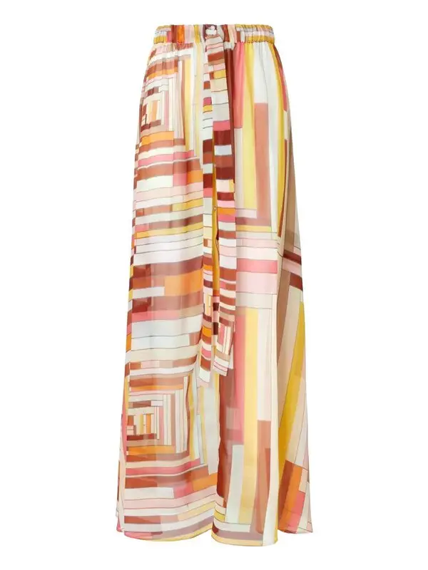 Missoni Printed Maxi Skirt - Orange