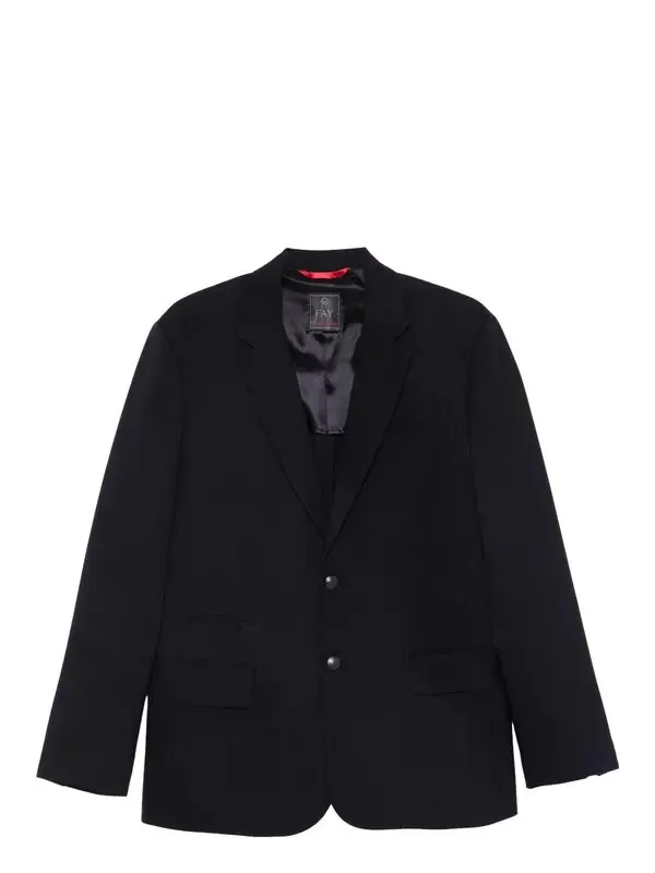 FAY Virgin-wool Blazer - Blue