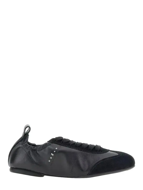 Hogan Leather Sneakers - Black