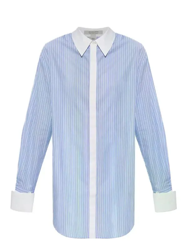 ALLSAINTS Alber Striped Shirt - Blue