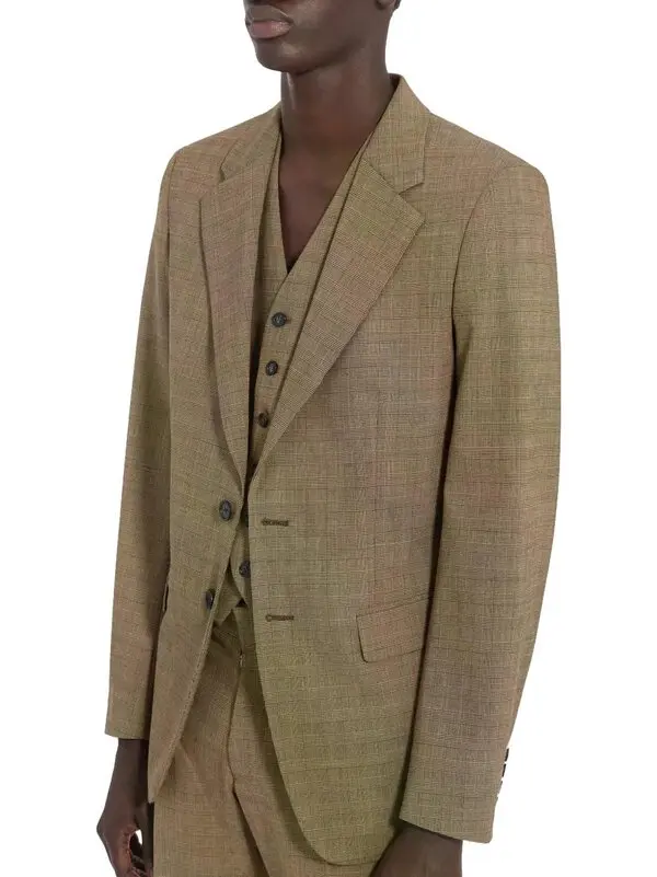 MAISON MARGIELA Tartan-pattern Blazer - Brown