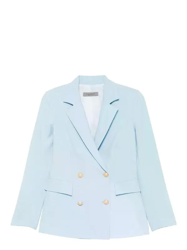 D.exterior Double-breasted Blazer - Blue