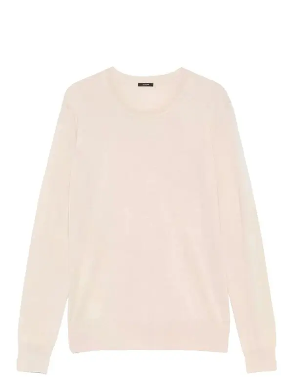JOSEPH Crew-neck Top - Neutrals
