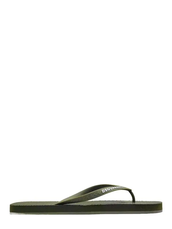 Dsquared2 Logo-embossed Flip Flops - Green