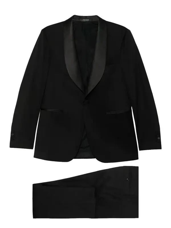 Tagliatore Wool Suit - Black