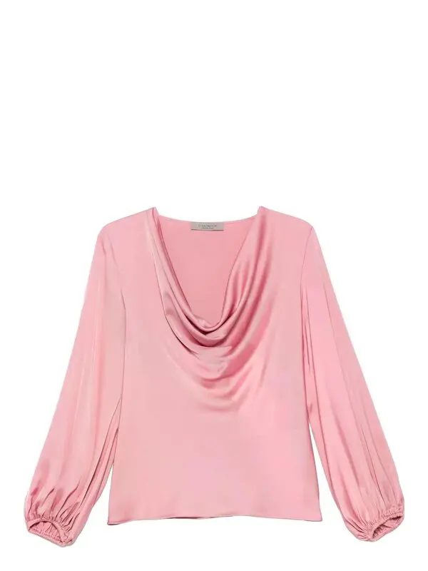 D.exterior Satin Blouse - Pink