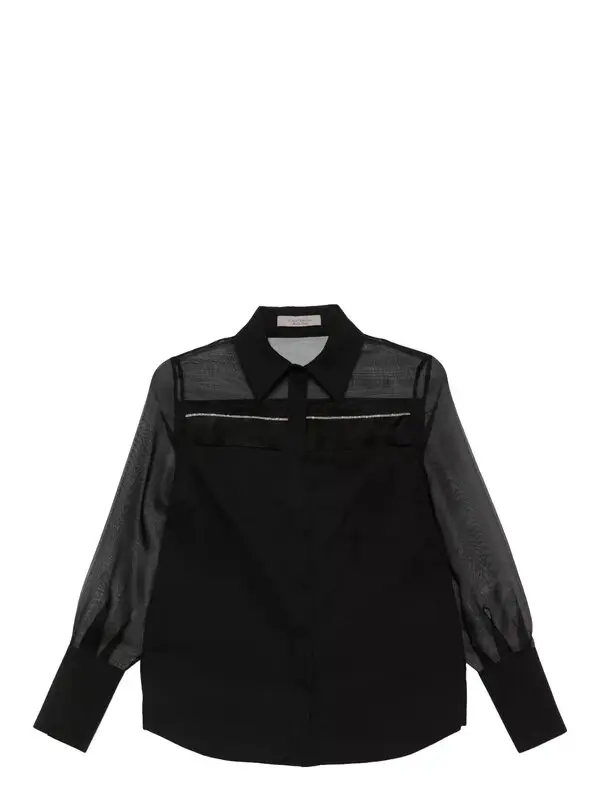 D.exterior Bead-embellished Shirt - Black