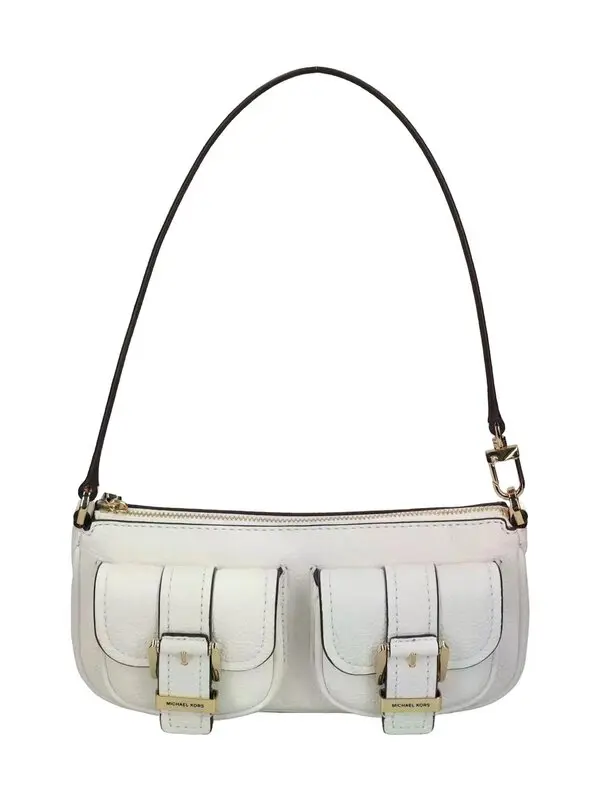 Michael Kors Leather Shoulder Bag - White