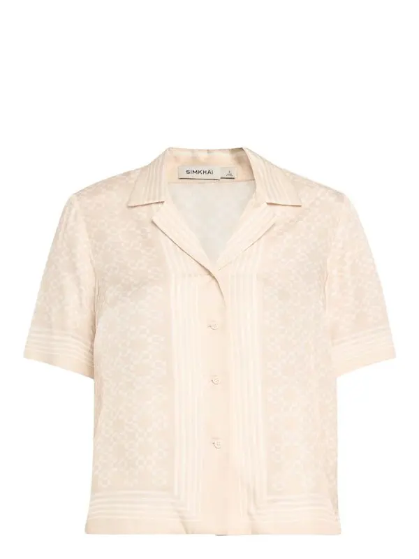 Simkhai Koda Button-front Shirt - Sand
