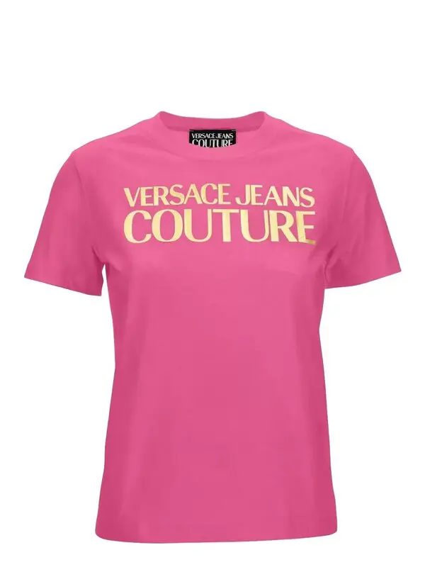 Versace Logo-print T-shirt - Pink