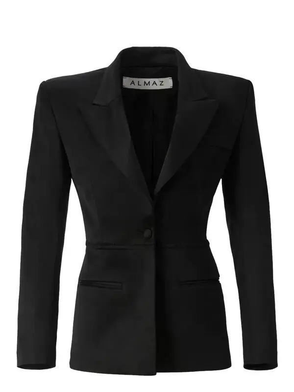 ALMAZ Single-breasted Blazer - Black