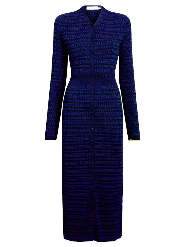 Proenza Schouler White Label Ivanna Midi Dress - Blue
