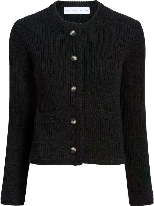 Proenza Schouler White Label Wilson Cardigan - Black