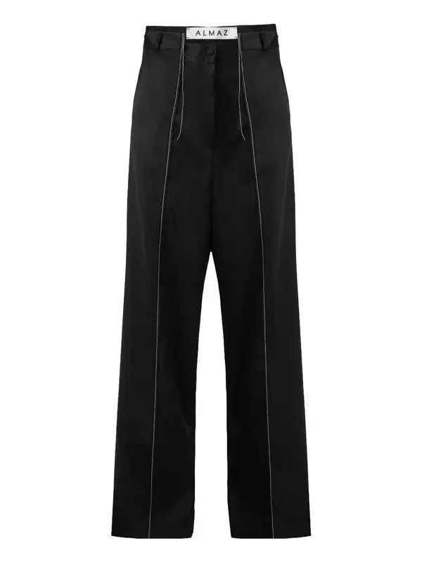 ALMAZ Seam Detail Trousers - Black