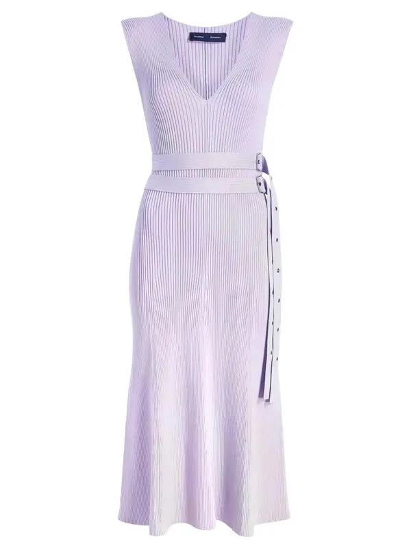 Proenza Schouler Madeline Midi Dress - Purple