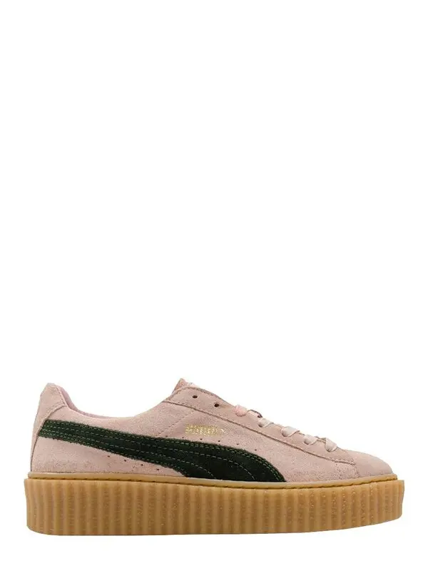 PUMA Suede Creeper Sneakers - Pink/black/oatmeal