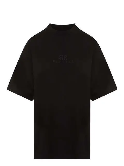Balenciaga Bb Classic Vintage T-shirt - Washed Black