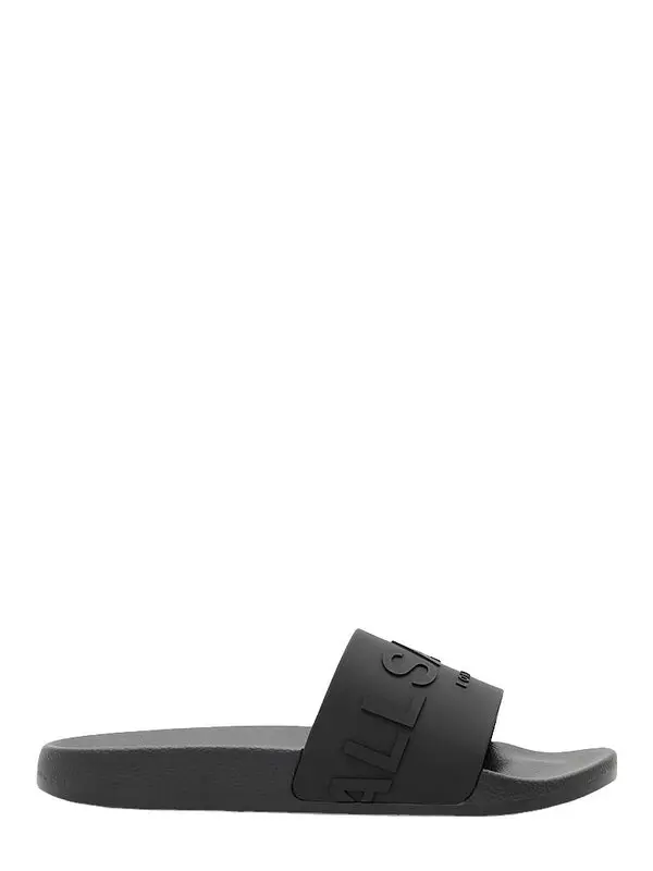 ALLSAINTS Biggy Logo Slides - Black