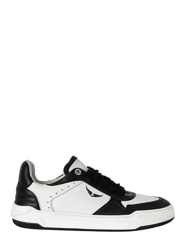 Zadig&Voltaire Wings Leather Sneakers - Noir