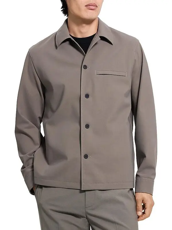 Theory Overshirt In Precision Ponte - Morel