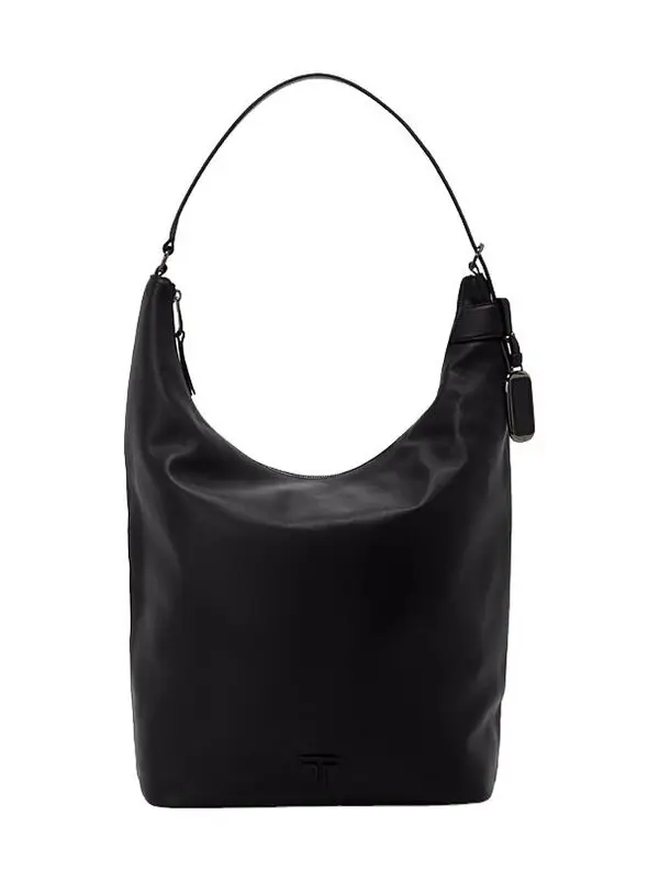 Tumi Voyageur Evora Large Leather Hobo Tote Bag - Black