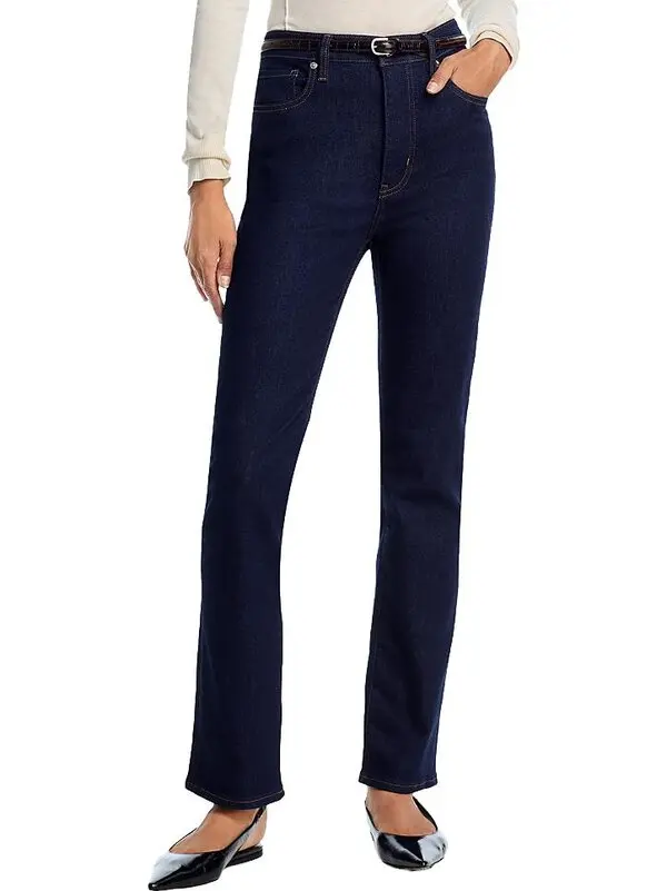 FRAME The Pencil Crop High-rise Jeans - Rinse