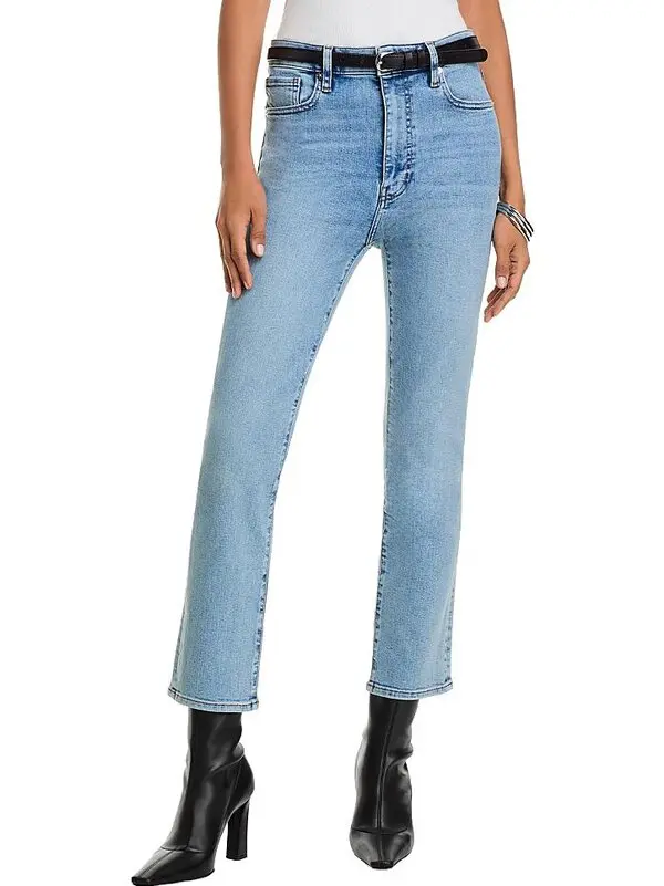 FRAME The Pencil High-rise Ankle Slim Jeans - Springs