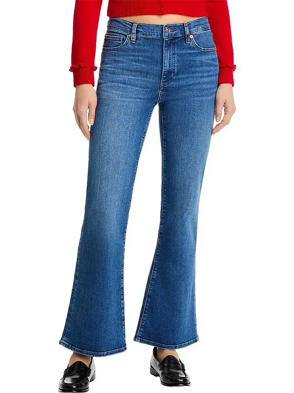 FRAME The Icon High Rise Flare Jeans - Provence