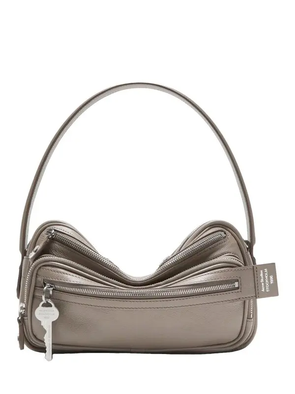 Acne Studios Small Camero Leather Shoulder Bag - Taupe Beige