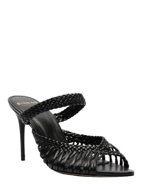 ALEXANDRE BIRMAN Agatha Peep Toe Sandal - Black
