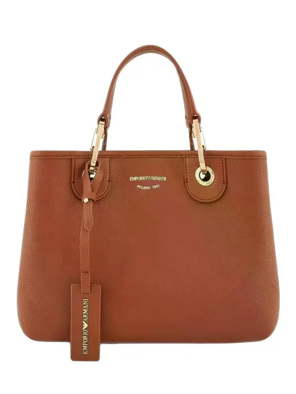 Emporio Armani Leather Tote - Brown