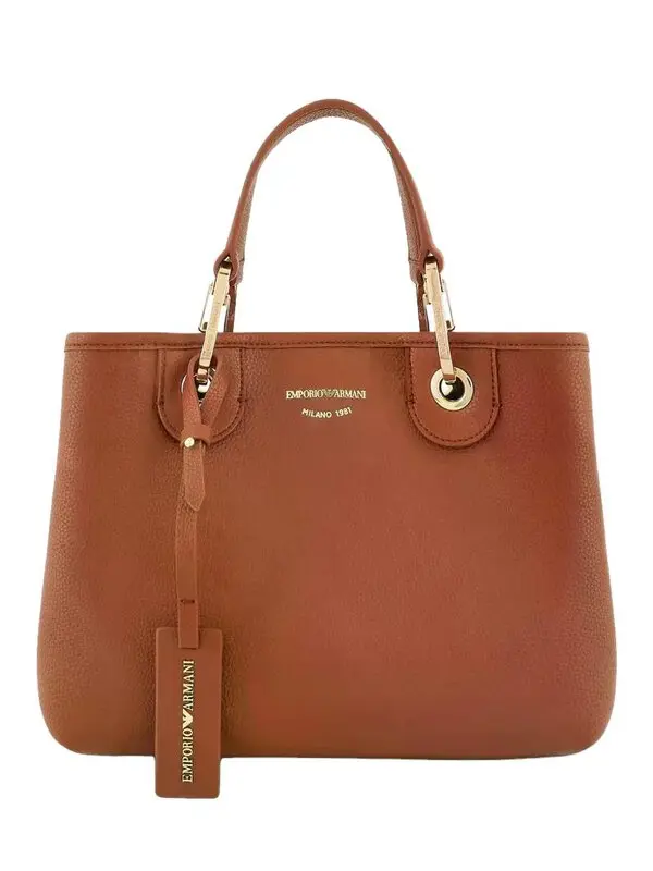 Emporio Armani Leather Tote - Brown