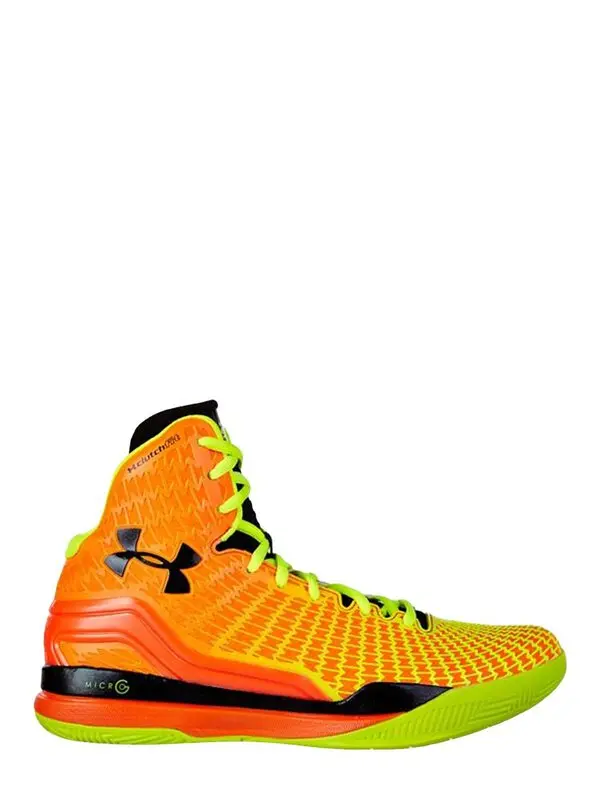 Under Armour Clutchfit Drive E24 High-top Sneakers - Orange Blaze/high Vis Yellow/black