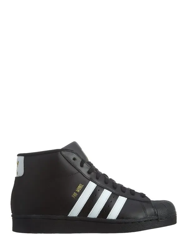 Adidas Pro Model High-top Sneakers - Black/white/gold Metallic