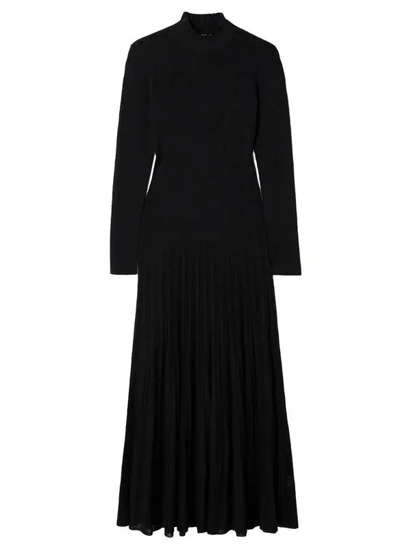 MARANT ETOILE Isabel Marant Gisole Paneled Maxi Dress - Black