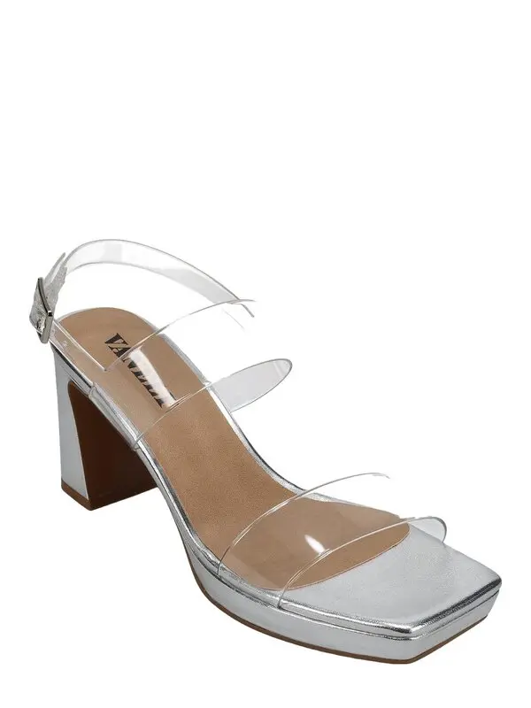 Vaneli Maida Slingback Platform Sandal - Clear