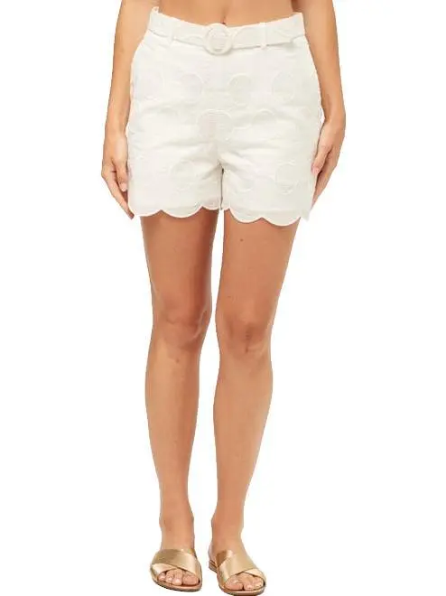 Trina Turk Deuce Eyelet Short - Whitewash