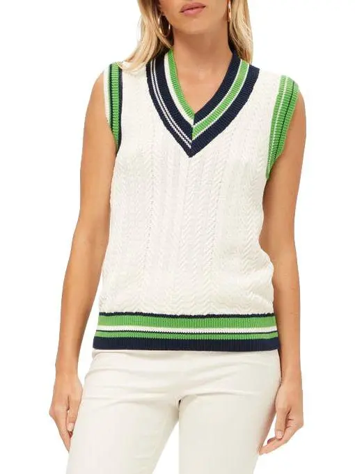Trina Turk Seapointe 2 Sweater Vest - Whitewash Multi