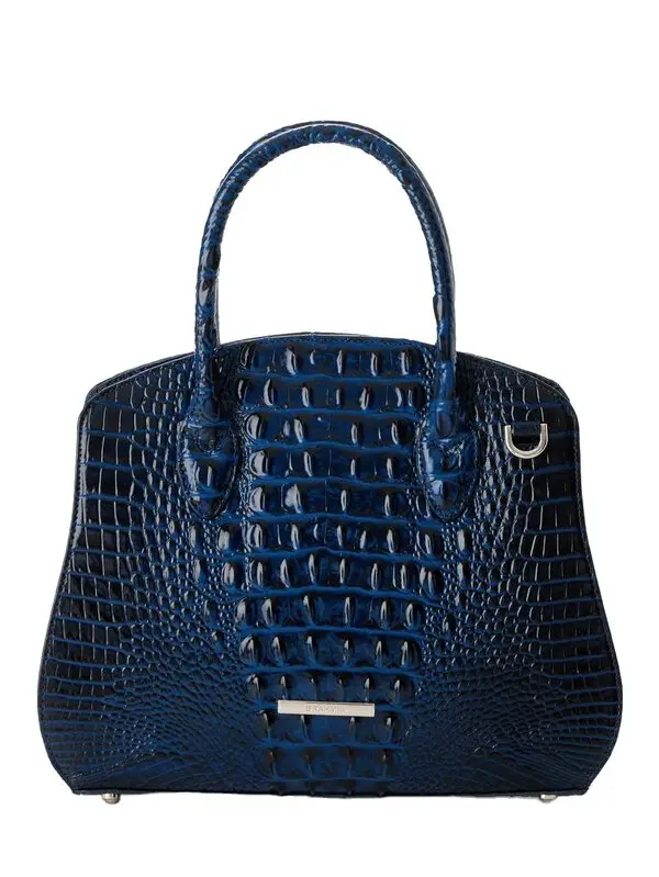 Brahmin Rosetta Croc Embossed Leather Satchel - Anchor