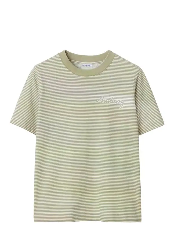 Burberry Striped T-shirt - Neutrals